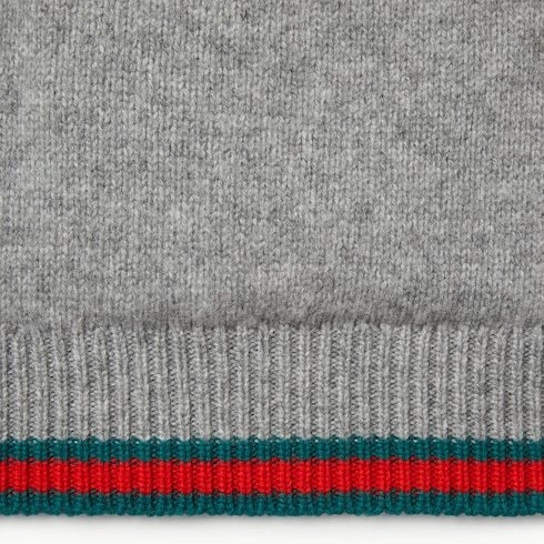 Gucci Cardigan With Pointed Collar And Ribbed Hem