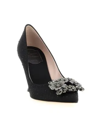 ROGER VIVIER Embellished Pointed-toe Pumps