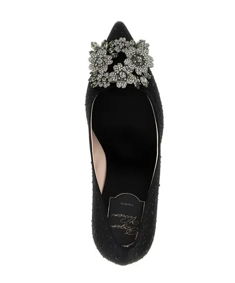 ROGER VIVIER Embellished Pointed-toe Pumps