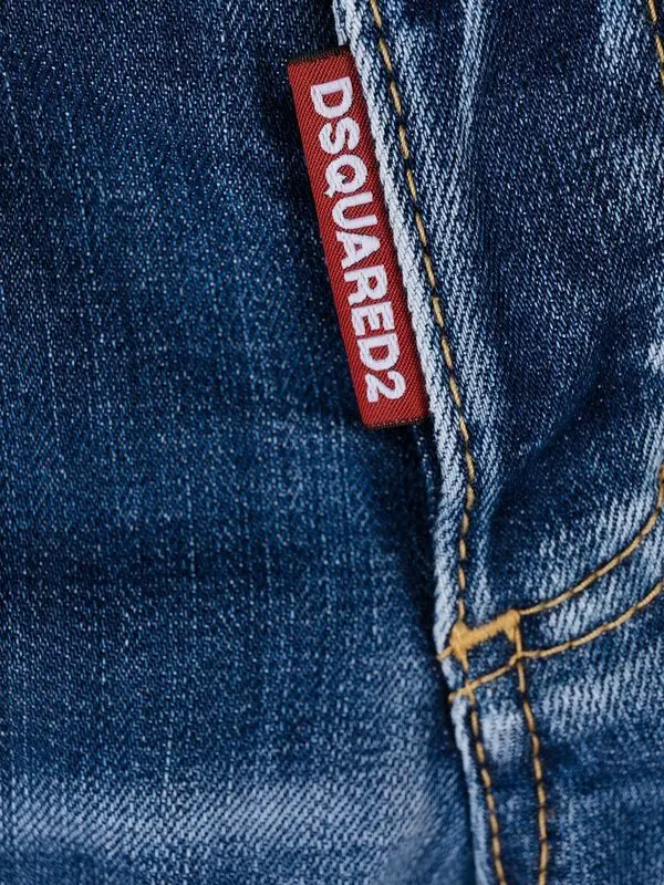 Dsquared2 Stonewashed Skinny Jeans