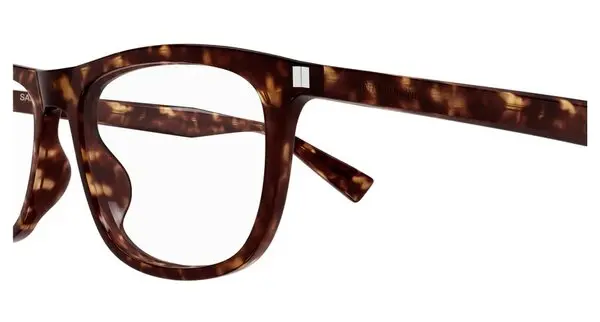 Saint Laurent Square Frame Eyeglasses - Brown