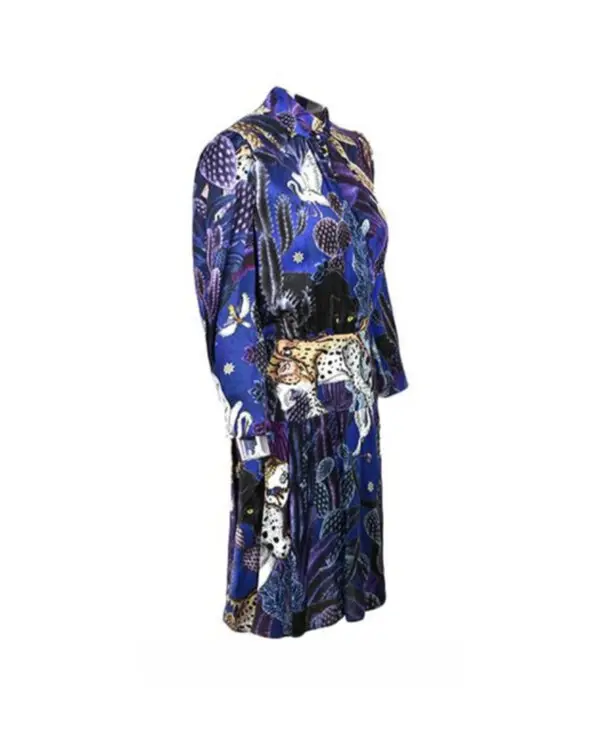 Just Cavalli Printed Long-sleeved Dress