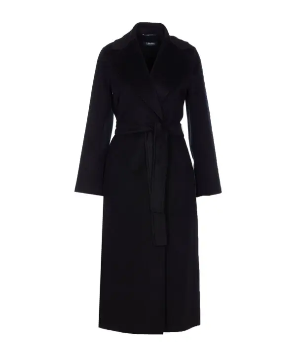 Max Mara Paola Belted Coat - Black
