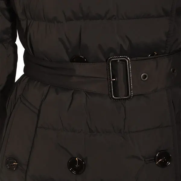 Burberry Quilted Belted Puffer Coat With Drawstring Hood
