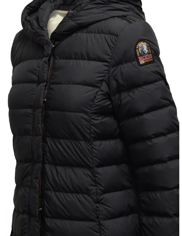 PARAJUMPERS Long Down Jacket With Hood And Buckle Closure