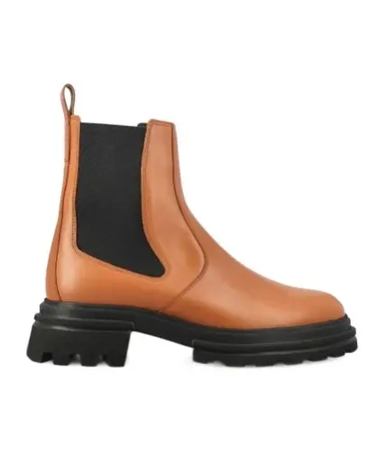 Hogan Round-toe Chelsea Ankle Boots