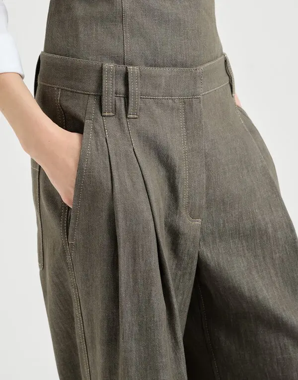 Brunello Cucinelli Wide-leg Pleated Trousers