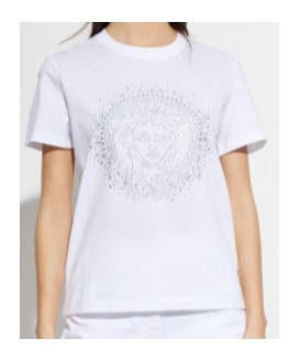 Versace Medusa Embellished Crewneck T-shirt