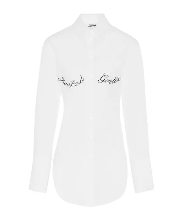 JEAN PAUL GAULTIER Button-down Long-sleeve Shirt - White