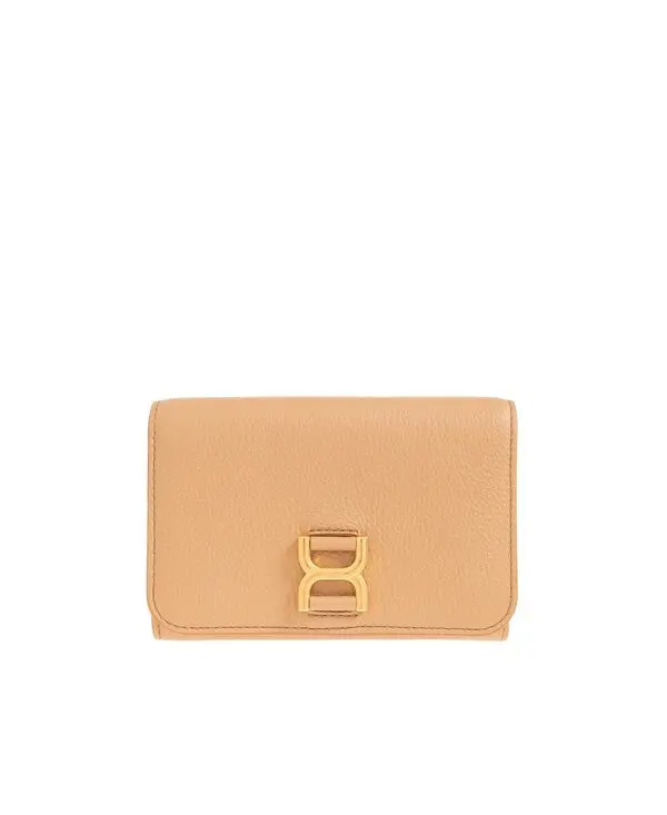 Chloé Marcie Tri-fold Wallet - Nude