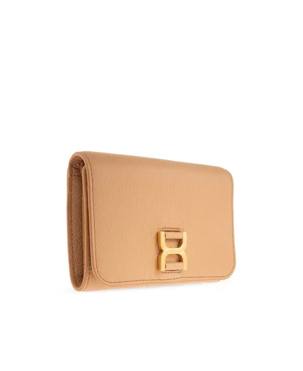 Chloé Marcie Tri-fold Wallet - Nude