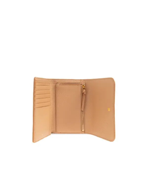 Chloé Marcie Tri-fold Wallet - Nude