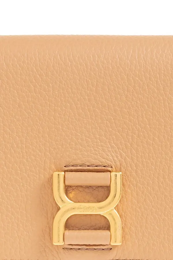 Chloé Marcie Tri-fold Wallet - Nude