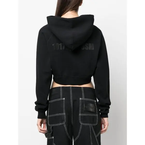 1017 Alyx 9sm Cropped Logo Print Hoodie
