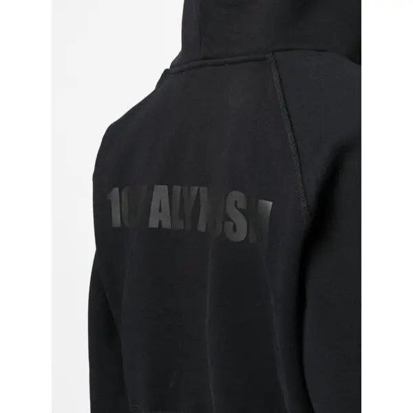 1017 Alyx 9sm Cropped Logo Print Hoodie