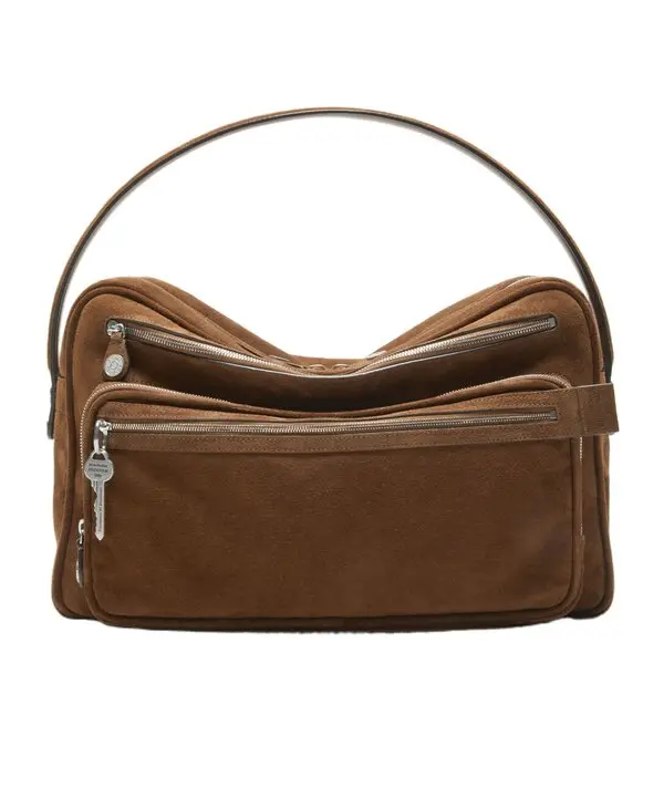 Acne Studios Camero Camera Leather Shoulder Bag - Brown