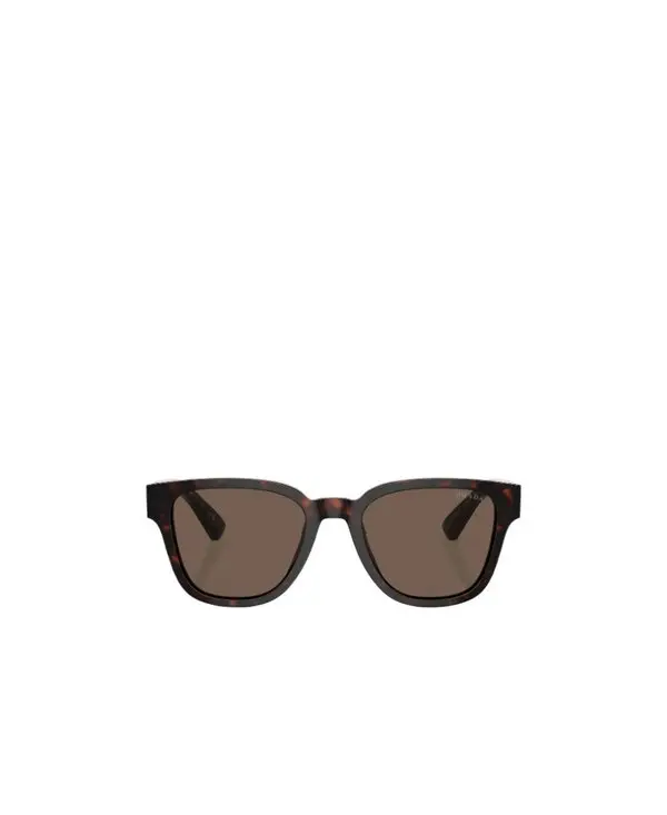 Prada Geometric Frame Sunglasses - Brown