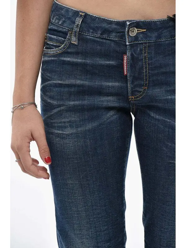 Dsquared2 Low Rise Skinny Fit Jeans - Blue