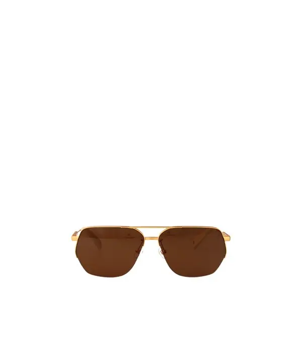 Jacquemus Irregular Frame Sunglasses - Brown