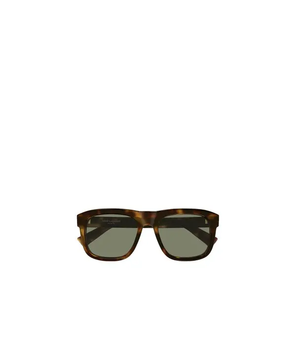 Saint Laurent Rectangular Full Rim Sunglasses - Black