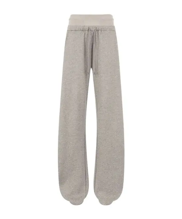 Attico Layered Drawstring Sweatpants - Mixed-color Gray