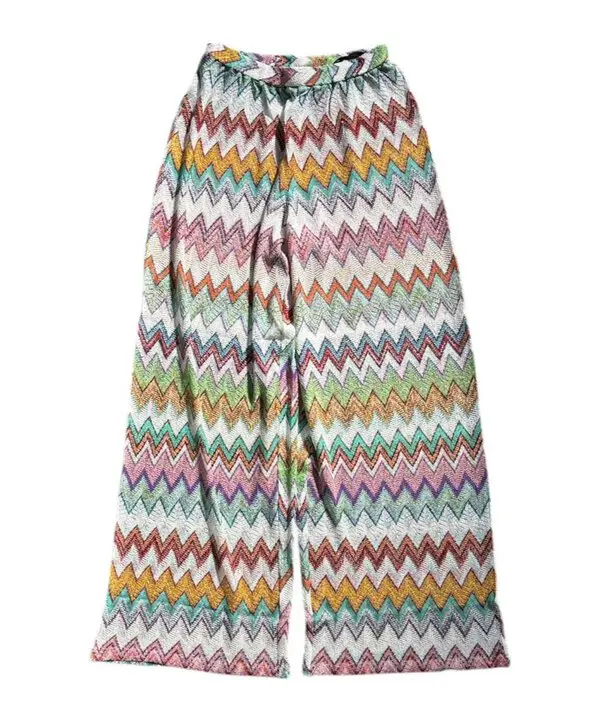 Missoni Zigzag Lamé Flared Pants - Multicolor