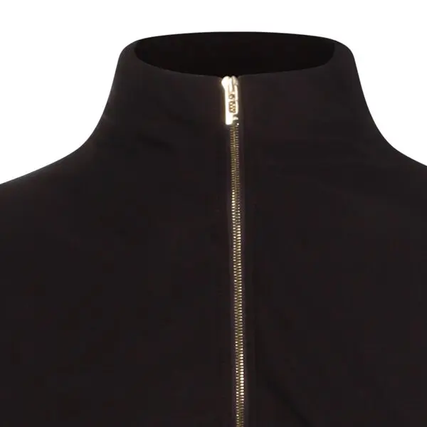 Alaïa Draped Matte Jersey Jacket - Black