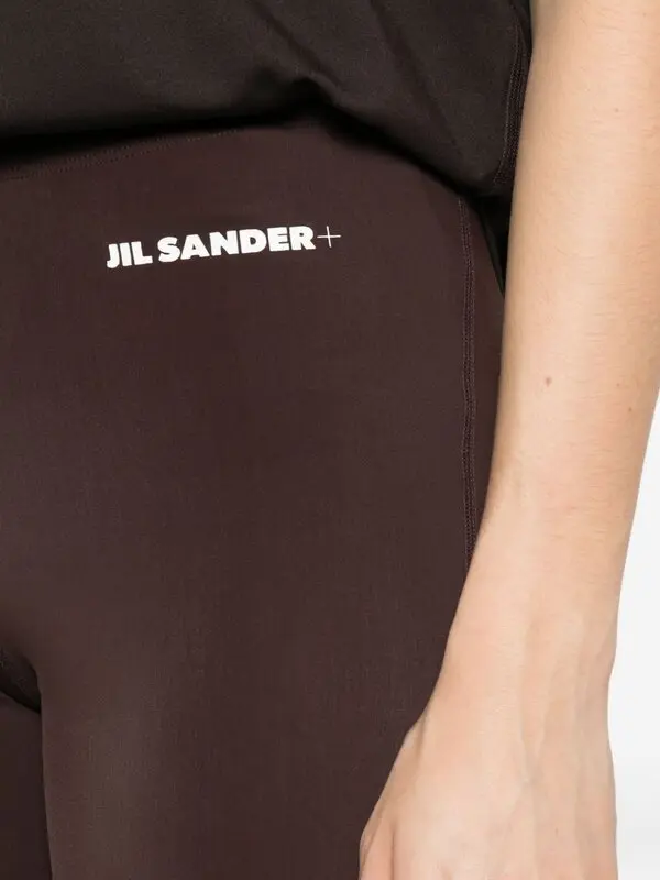 JIL SANDER Logo-embellished Leggings - Black