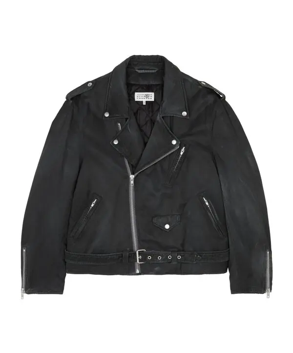 MAISON MARGIELA Biker Jacket - Black