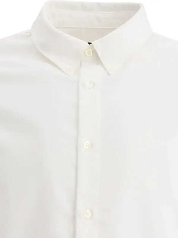 A.p.c. Buttoned Long-sleeved Shirt - White