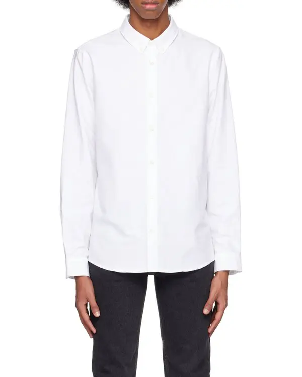 A.p.c. Buttoned Long-sleeved Shirt - White