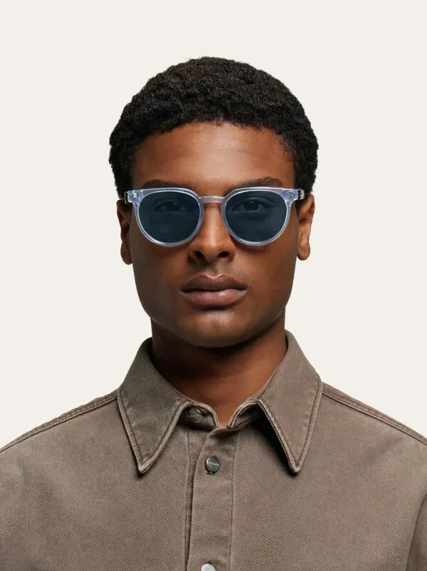 FERRAGAMO Round Frame Sunglasses