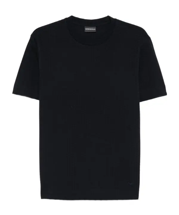 Emporio Armani Textured T-shirt - Black