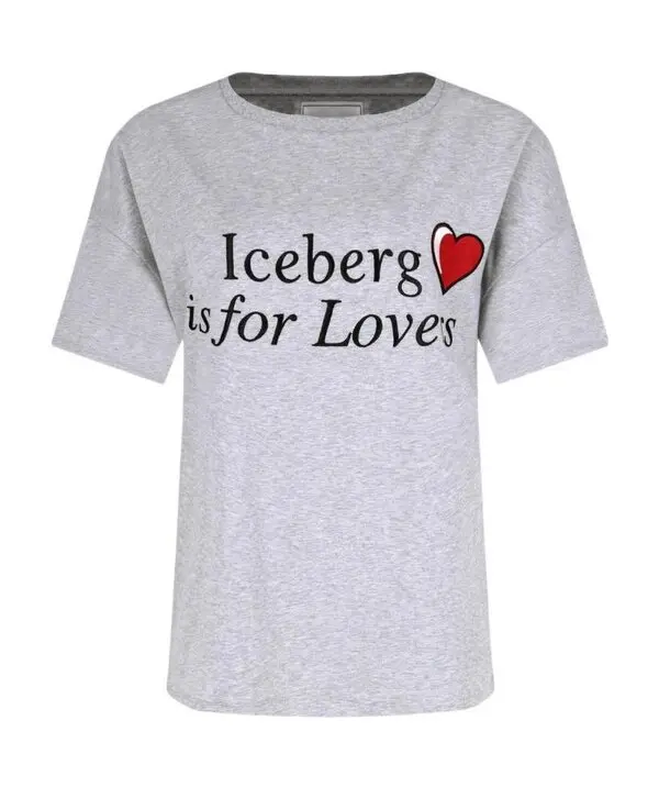 Iceberg Printed T-shirt With Logo - White