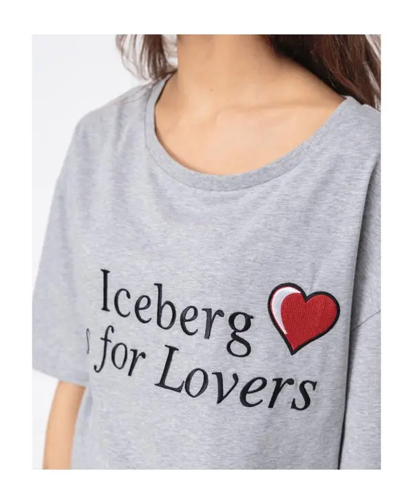 Iceberg Printed T-shirt With Logo - White