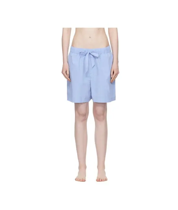 TEKLA Drawstring Pajama Pants - Blue
