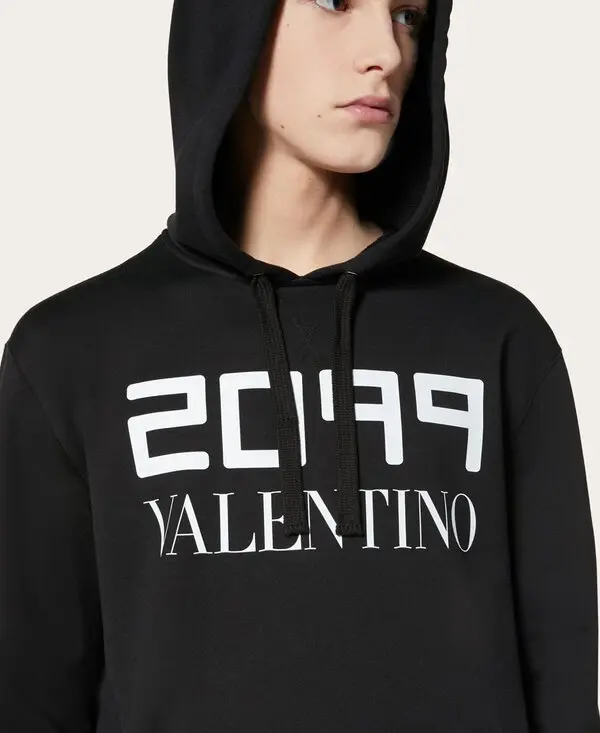 Valentino Garavani Logo Printed Hoodie