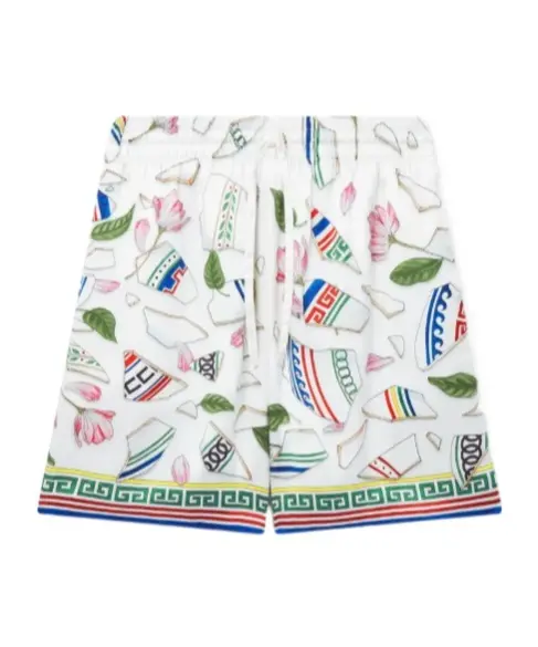 Casablanca Graphic Printed Drawstring Bermuda Shorts - Color