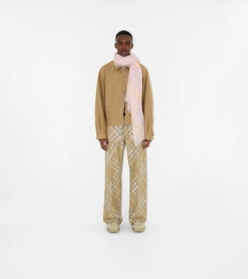 Burberry Check-printed Frayed-edge Scarf