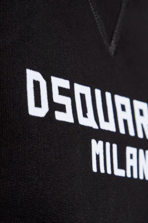Dsquared2 Logo Printed Crewneck Sweatshirt - Black