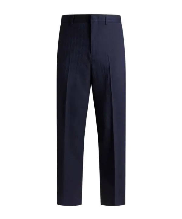 Etro Wool Jacquard Trousers - Black