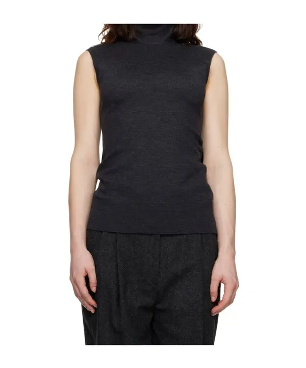 TOTEME Sleeveless Vest With Integrated Scarf