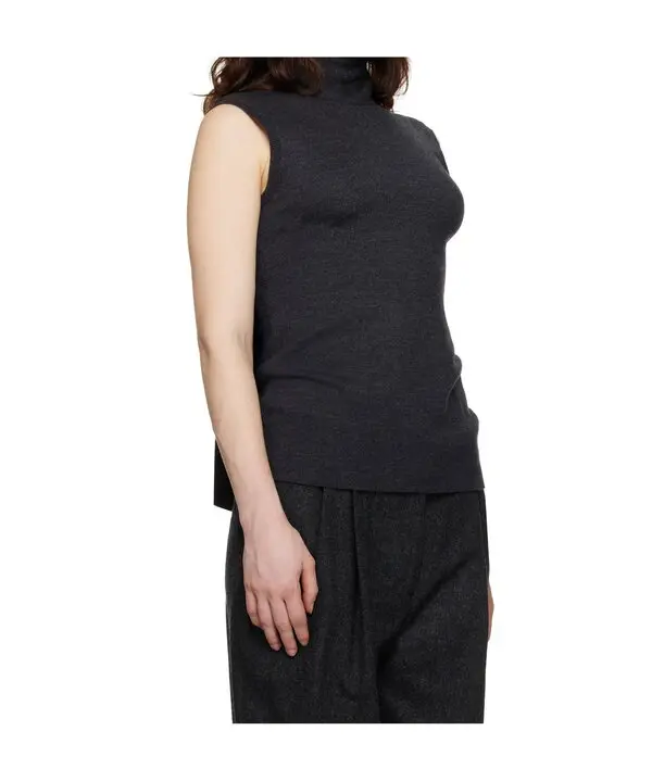 TOTEME Sleeveless Vest With Integrated Scarf