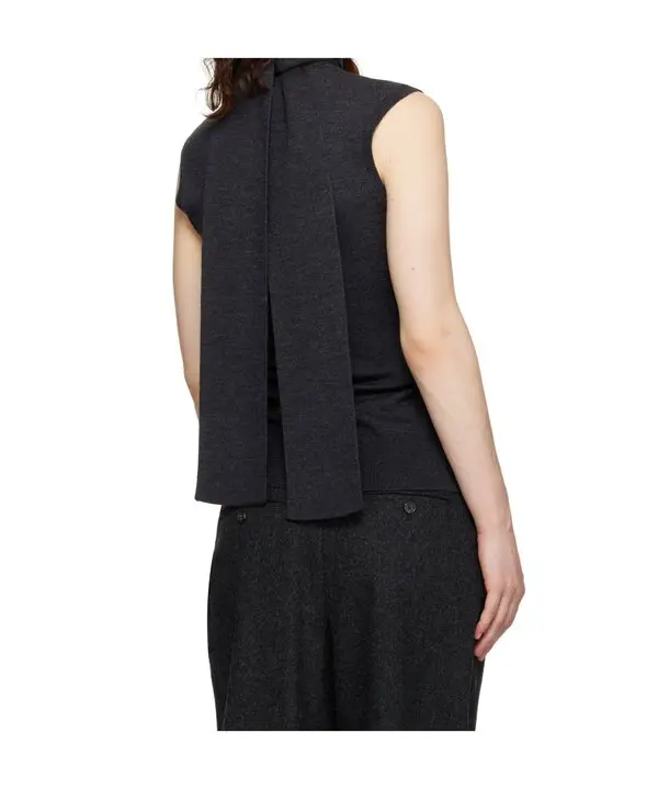 TOTEME Sleeveless Vest With Integrated Scarf