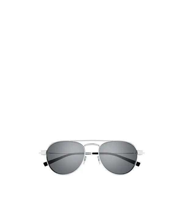 Saint Laurent Aviator Frame Sunglasses - Gray