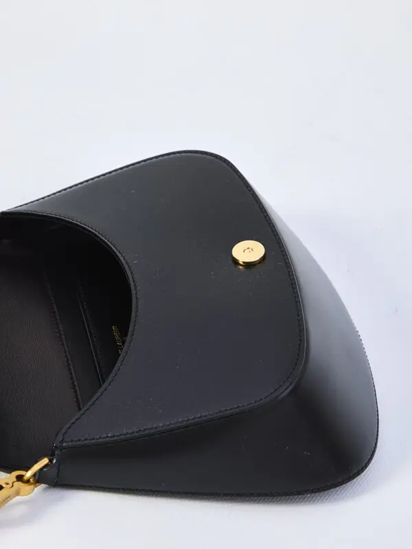 Saint Laurent Logo-plaque Half-moon Tote Bag