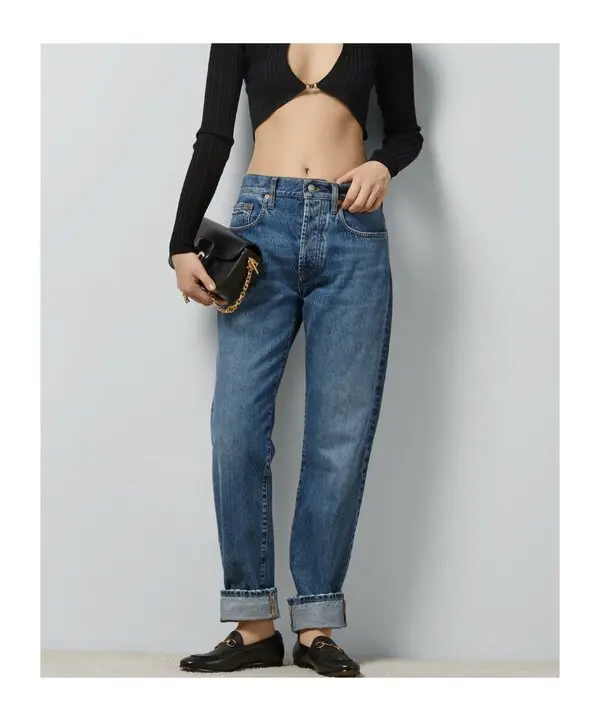 Gucci Logo Embellished Jeans