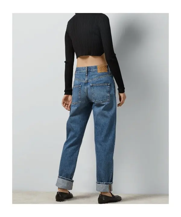Gucci Logo Embellished Jeans