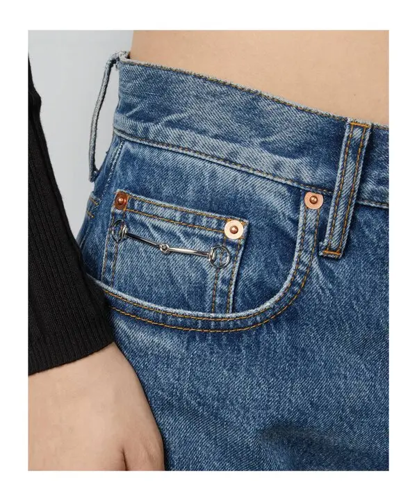 Gucci Logo Embellished Jeans
