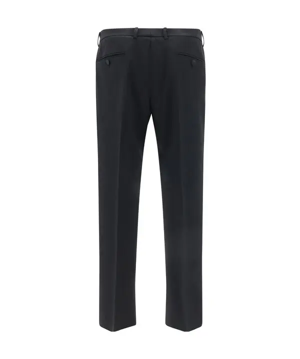 Dolce & Gabbana Pleated Tailored Twill Pants - Black